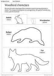 Springboard Stories - Woodland character outlines