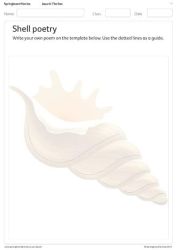 Springboard Stories - Shell shape templates