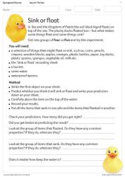 Springboard Stories - Sink or float