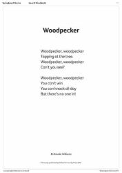 Springboard Stories - Woodland poetry