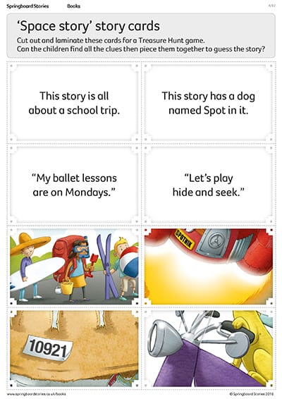Springboard Stories - Story treasure hunt cards