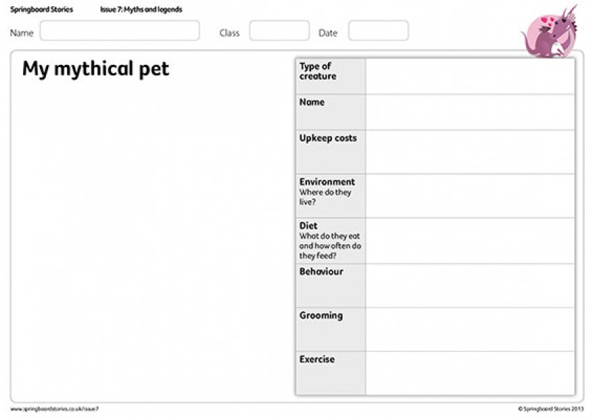 Springboard Stories - My pet monster